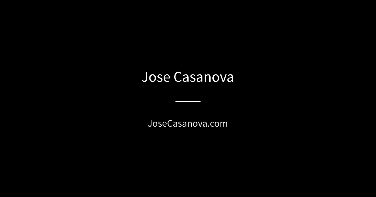 Jose Casanova